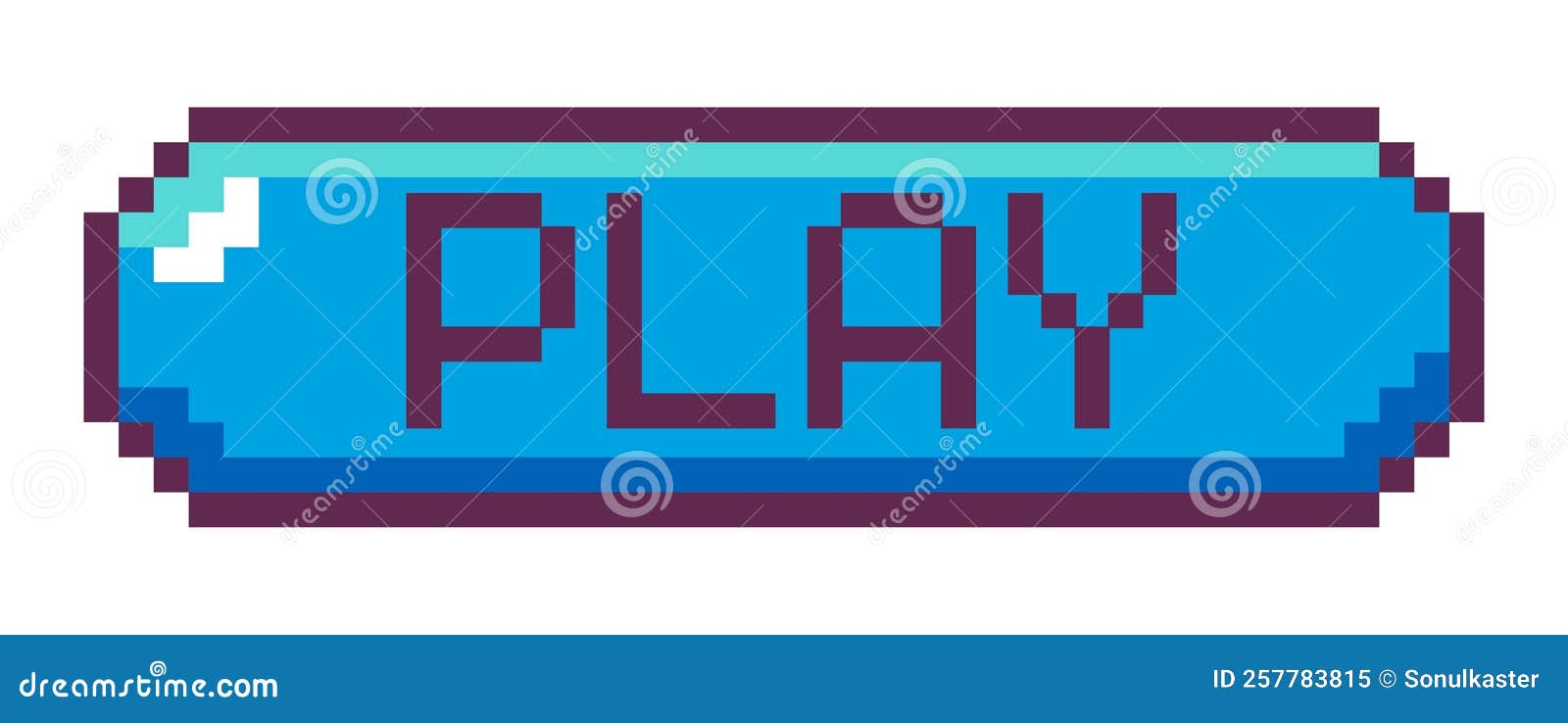 Button for Starting Game, Clicking Play Vector Stock Vector ...