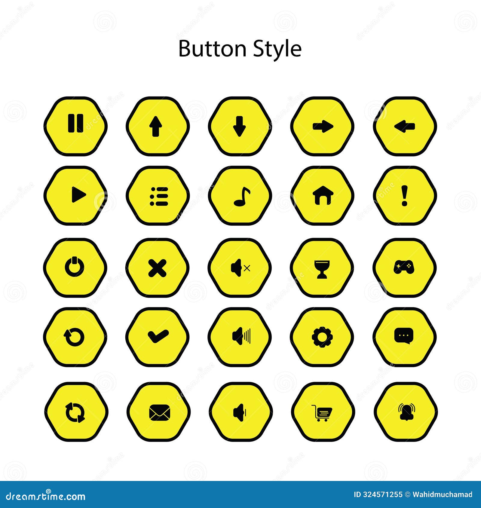 Button Styles are Used for Various Graphic Design Purposes, Web Design ...
