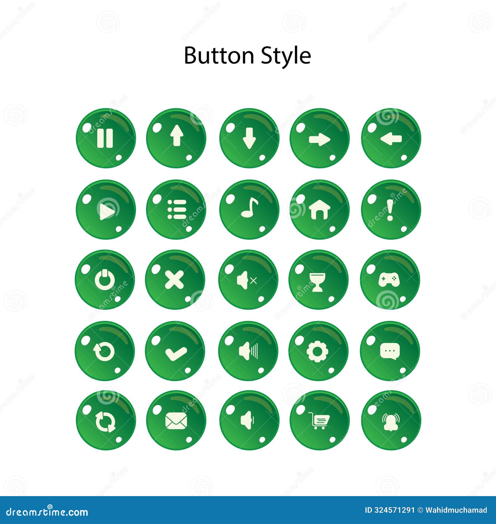 Button Styles are Used for Various Graphic Design Purposes, Web Design ...