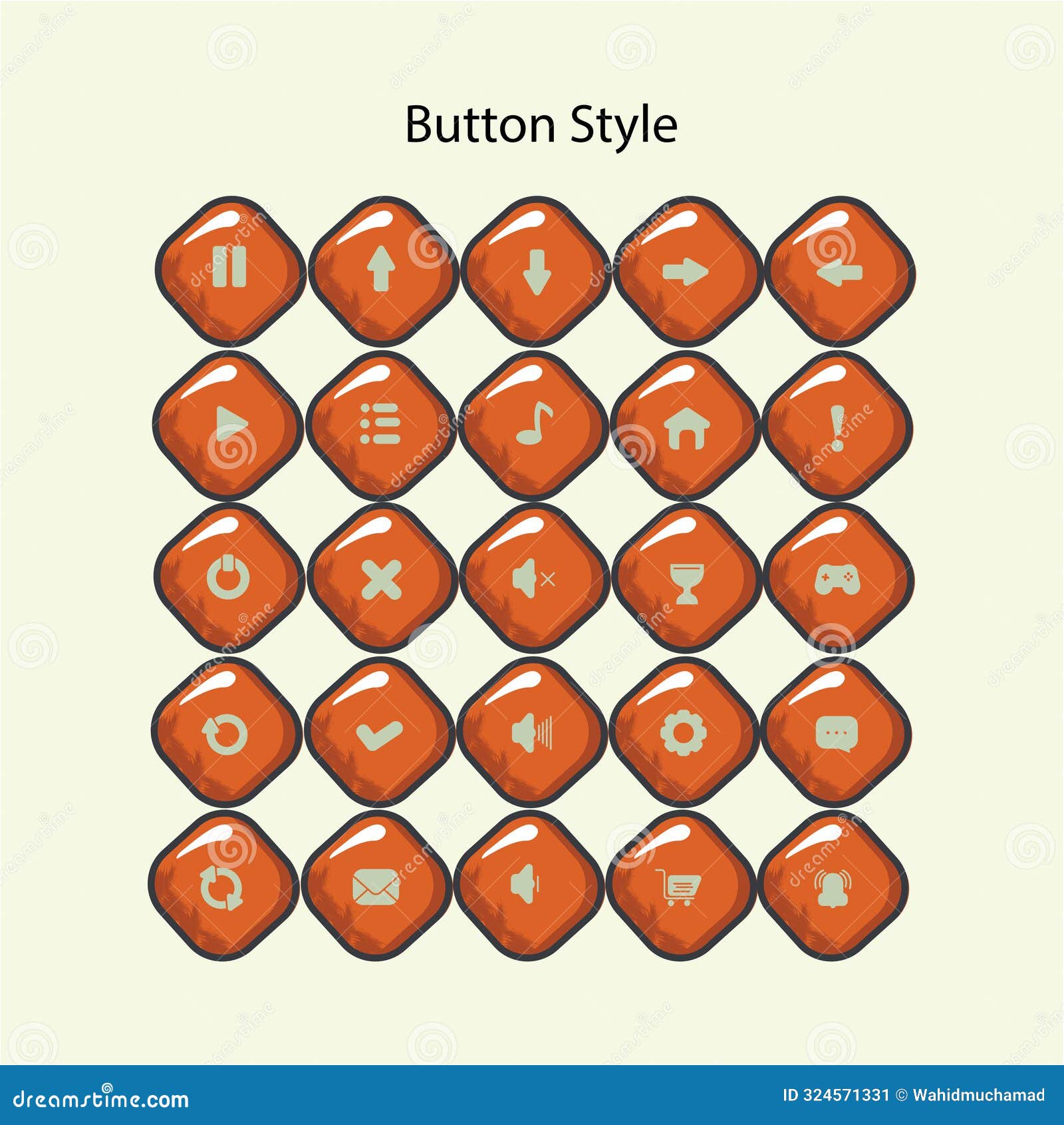 Button Styles are Used for Various Graphic Design Purposes, Web Design ...
