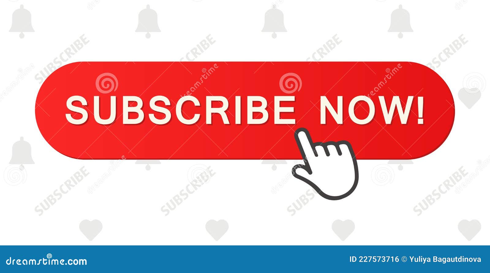 1 Button Subscribe Now-index Finger Stock Vector - Illustration of ...