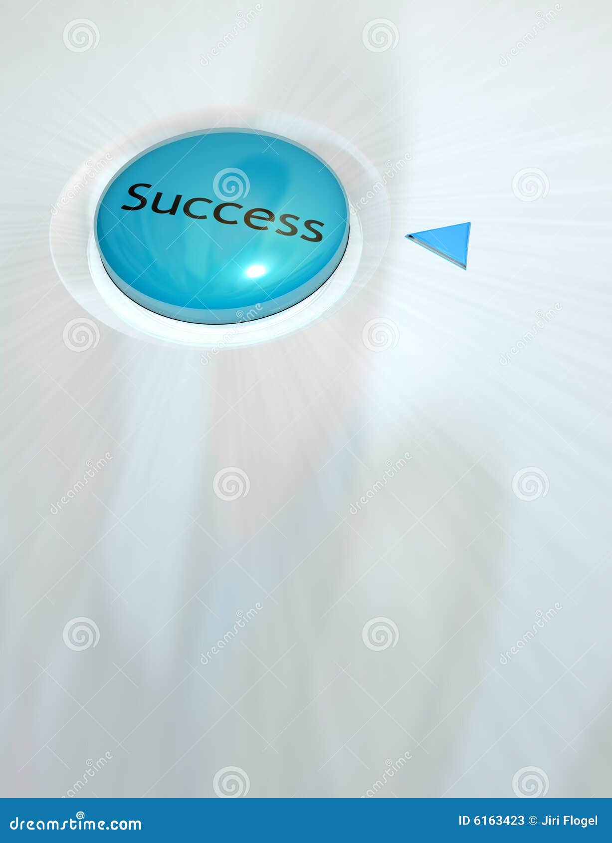 Button of success stock illustration. Illustration of electronics - 6163423