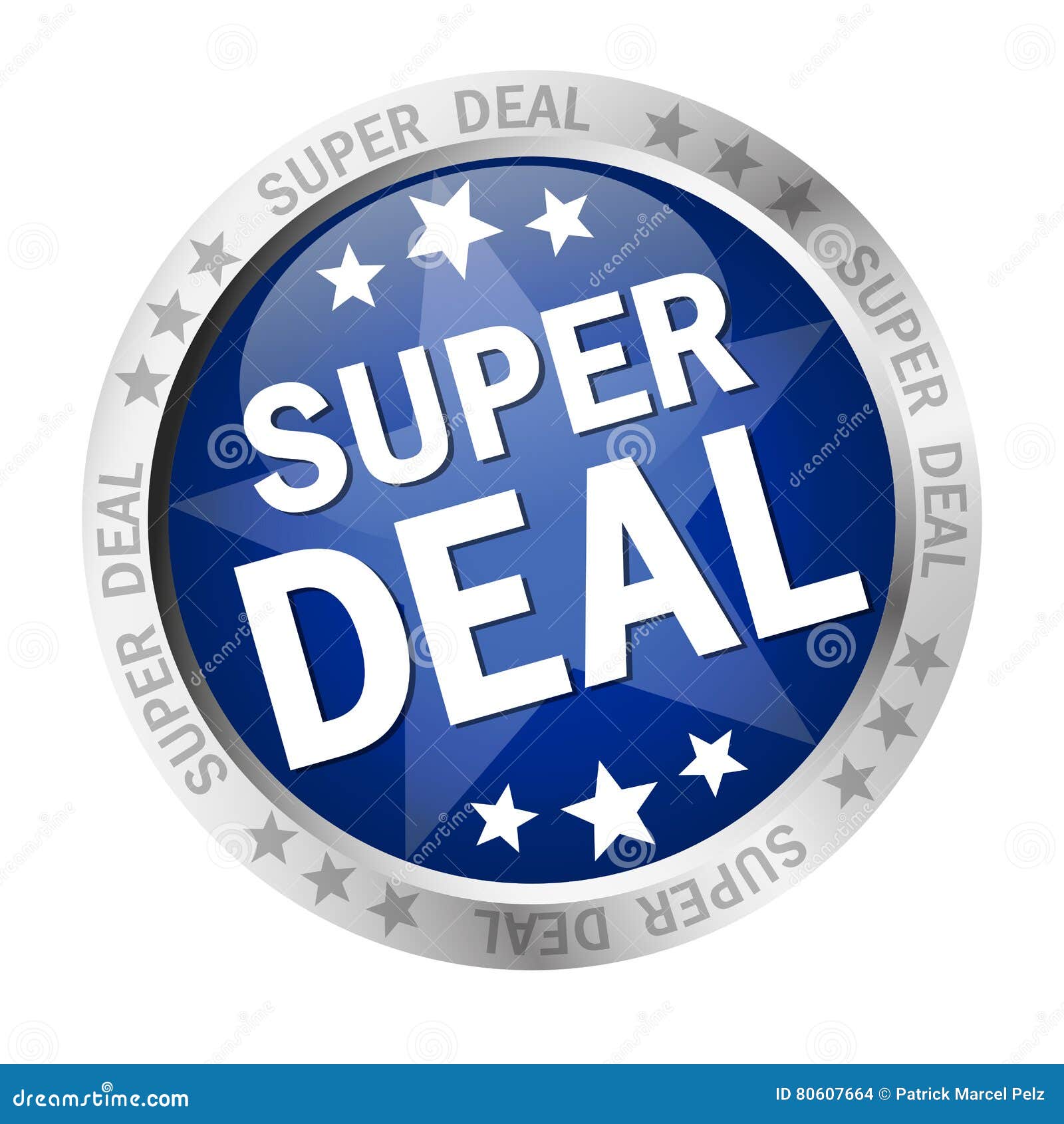 Button Super Deal stock vector. Illustration of marketing - 80607664