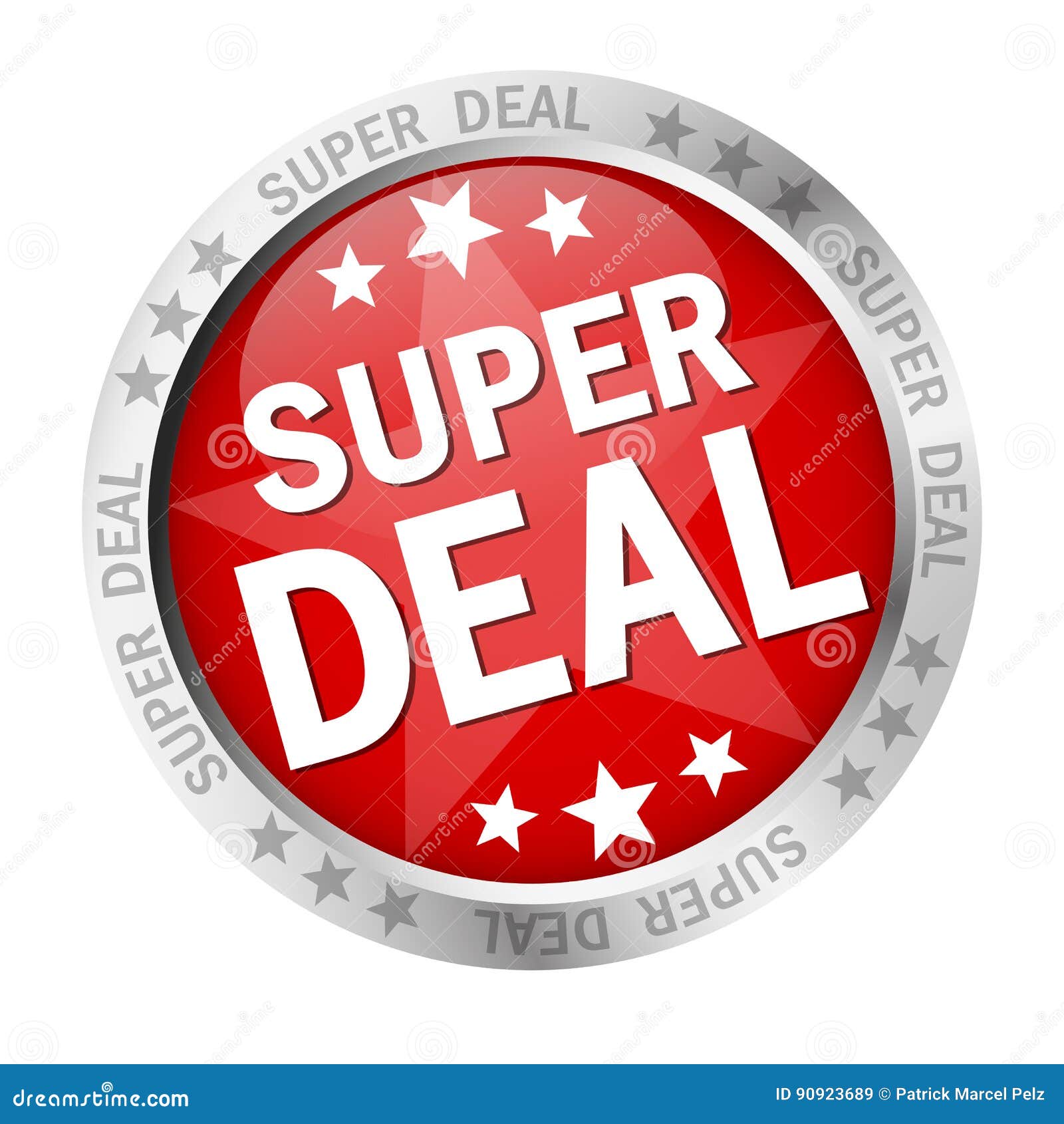 Button Super Deal stock vector. Illustration of discount - 90923689