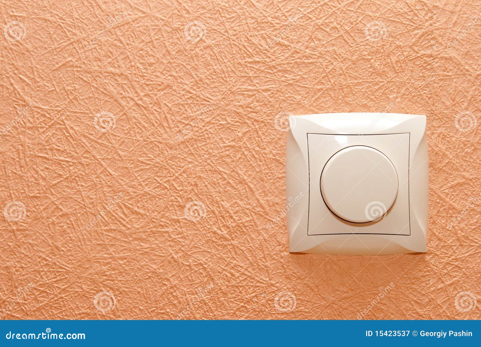 Button-switch on a wall stock image. Image of concepts - 15423537