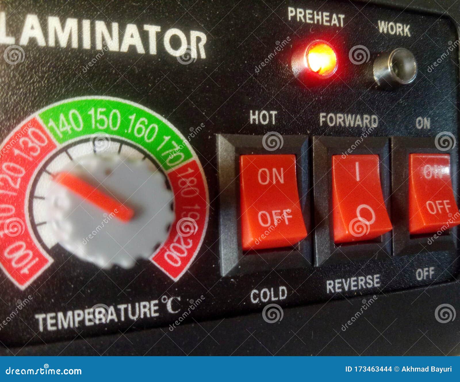 Button and Switches in the Lamination Machine Operation Dialog Box ...