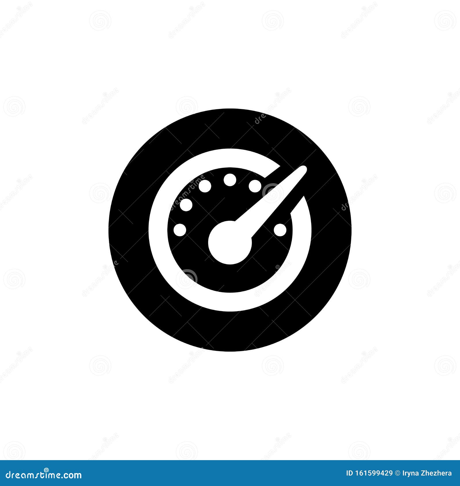 Button Tachometer, Speedometer and Indicator Icon. Performance ...