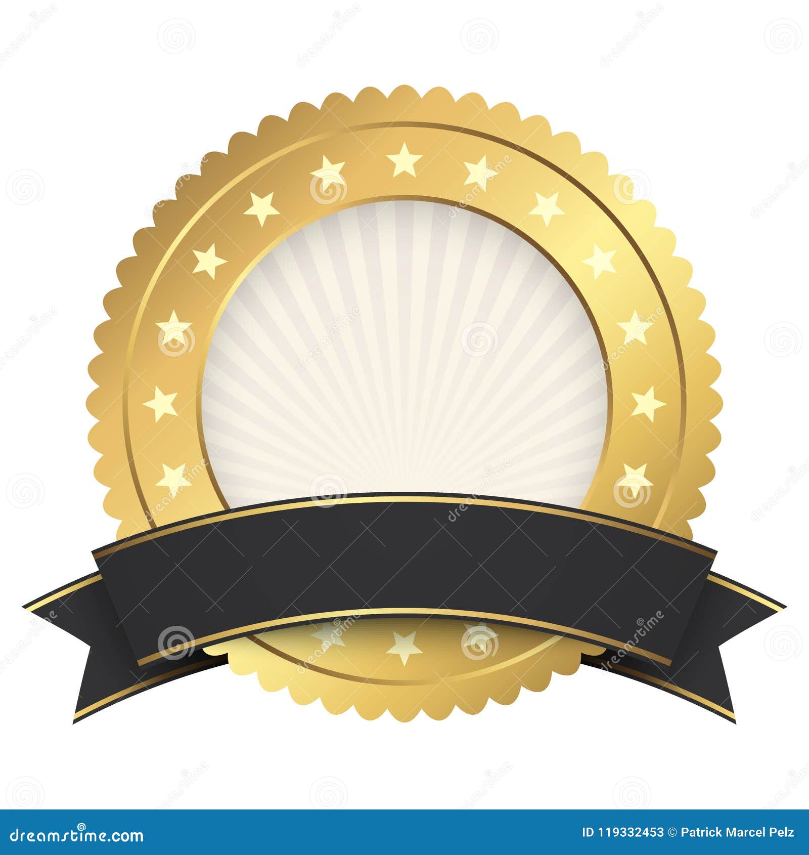 Gold Banner Template Vector, Horizontal Banner, Brochure Flyer ...