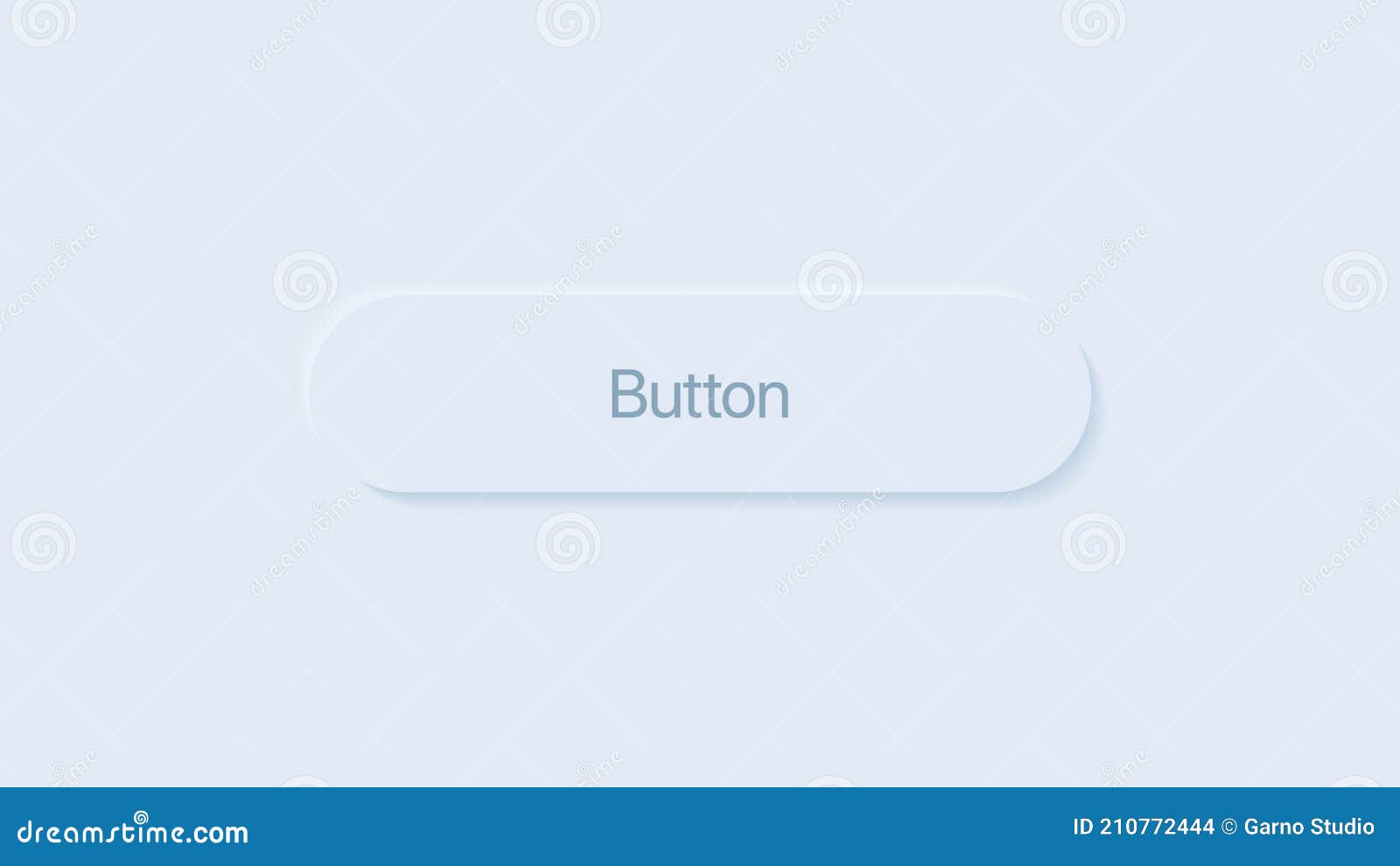Button Template in Neumorphism Style. Vector Illustration on White ...