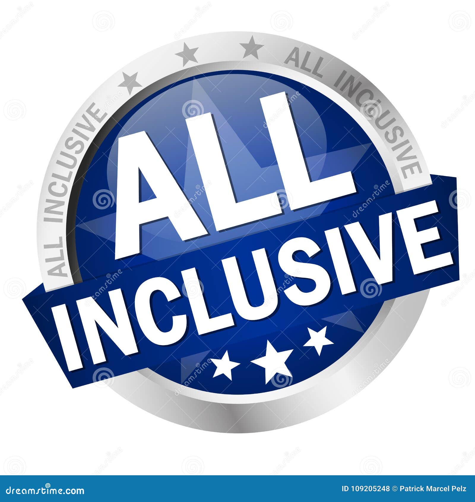 Button with Text All Inclusive Stock Vector - Illustration of offer ...