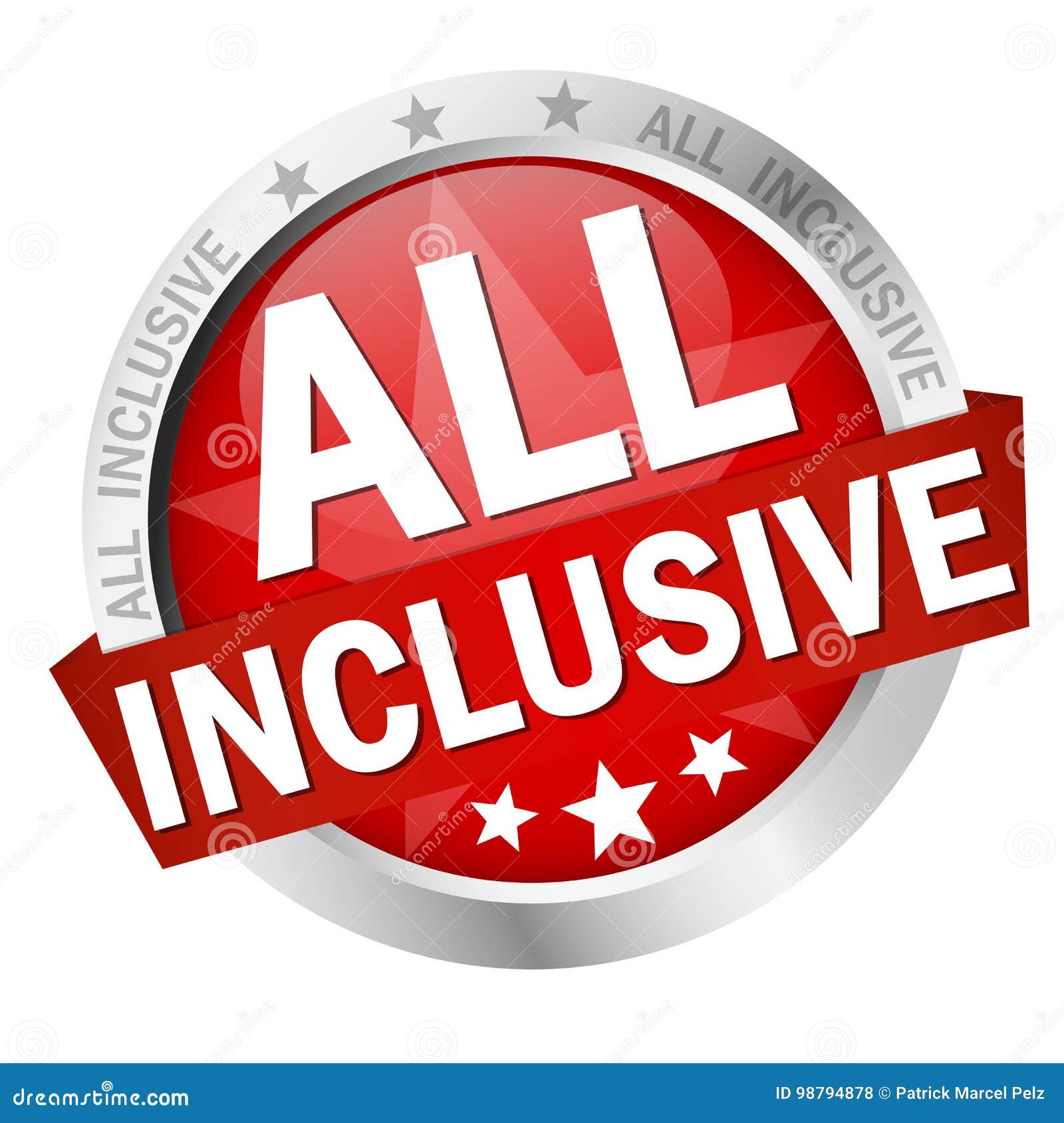 Button with Text All Inclusive Stock Vector - Illustration of purchase ...