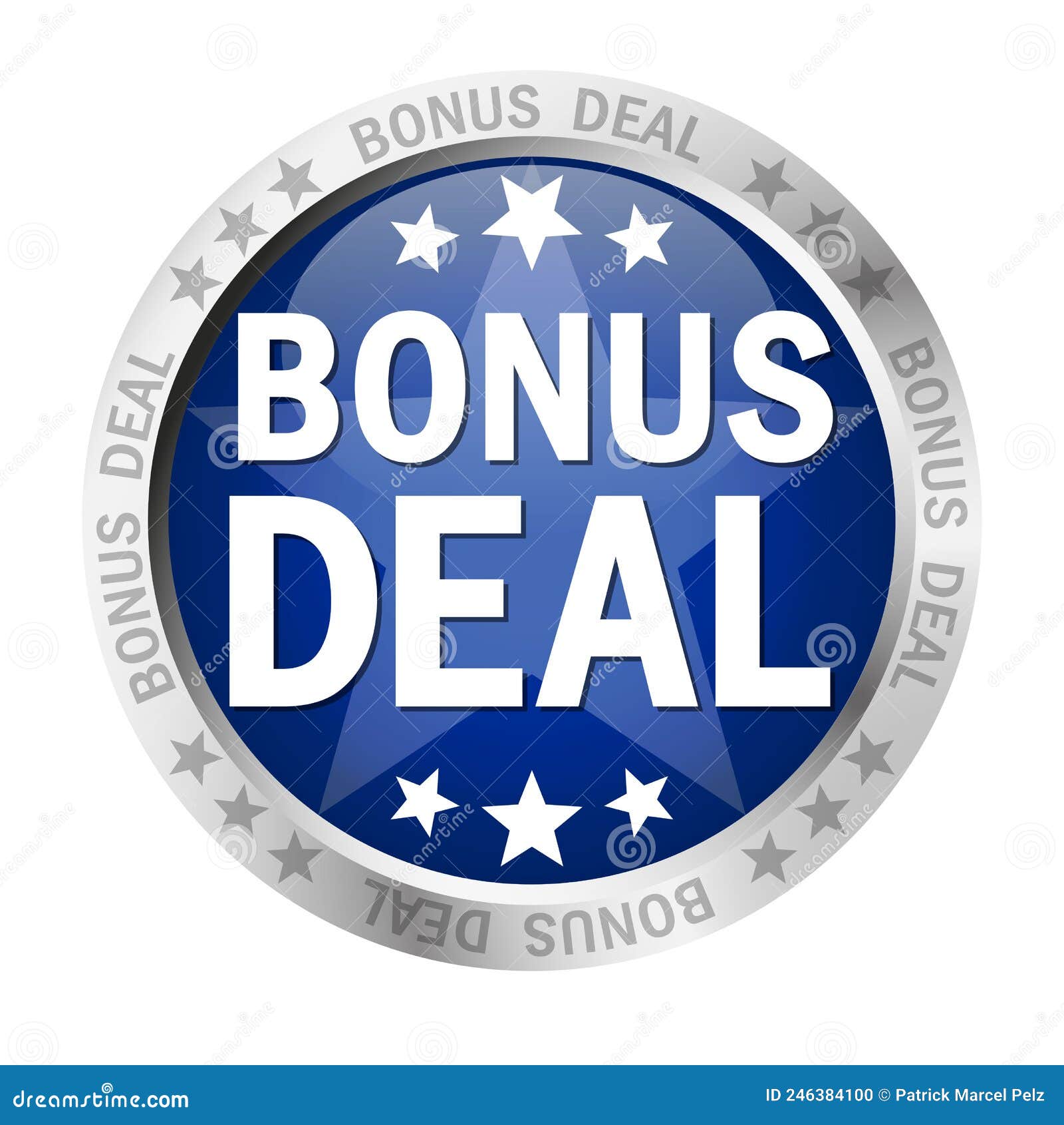 Button with Text Bonus Deal Stock Vector - Illustration of sale, price ...