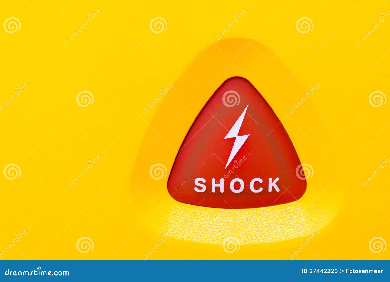 Button To Apply an AED Shock Stock Photo - Image of generator, pain ...