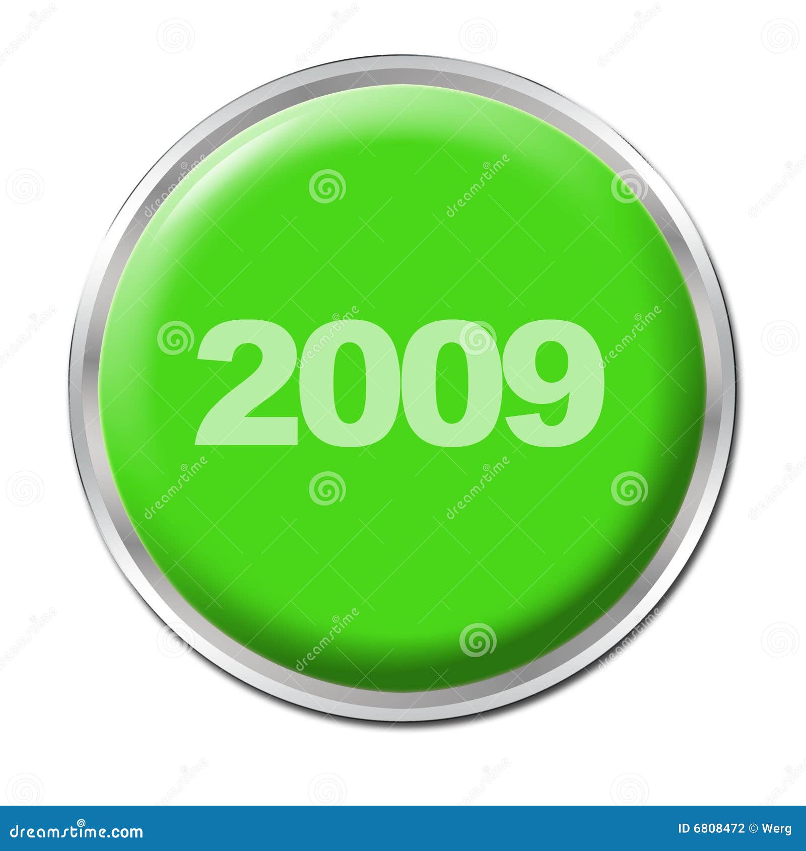 Button To Start the New Year Stock Illustration - Illustration of ...