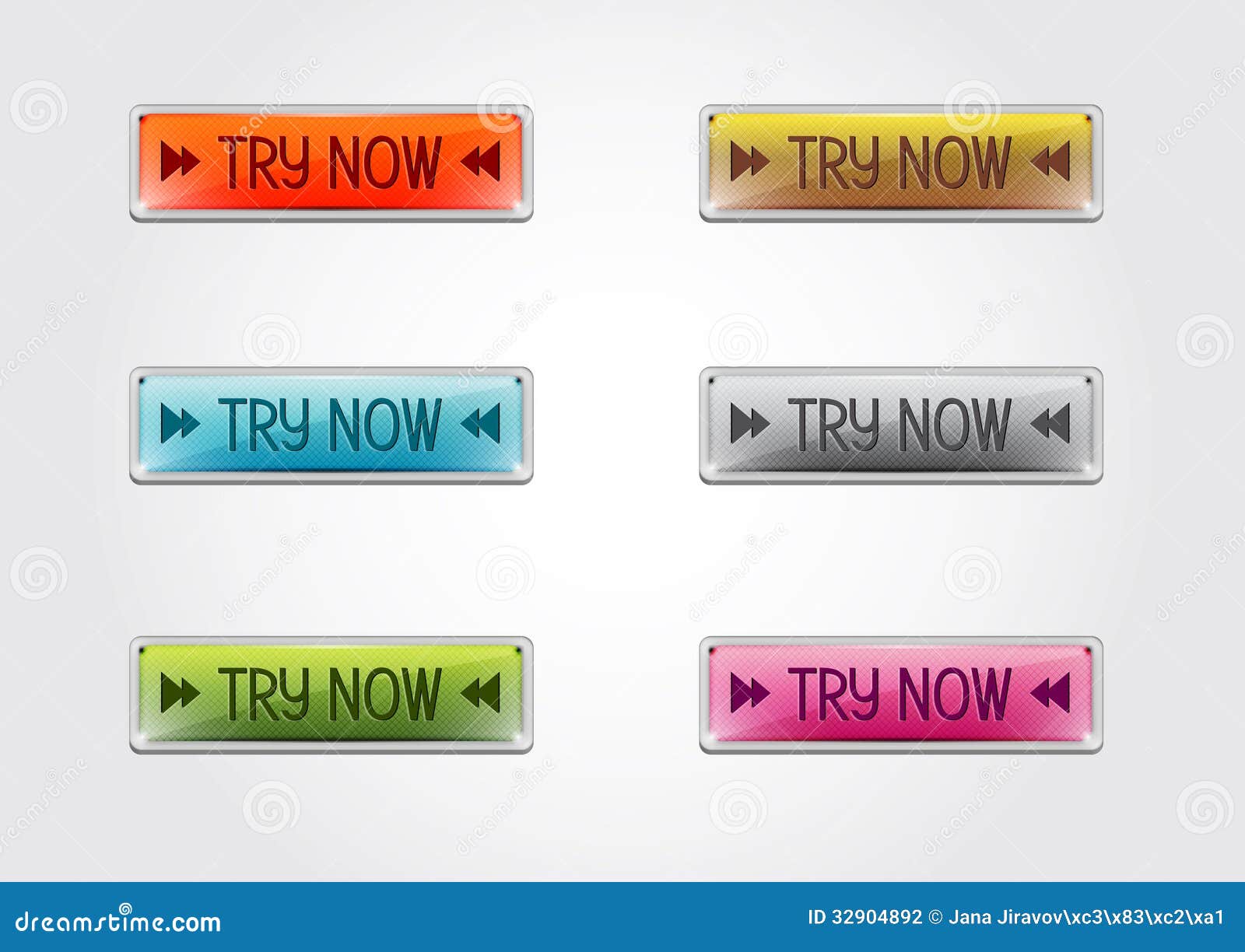 Button try now stock vector. Illustration of gray, button - 32904892