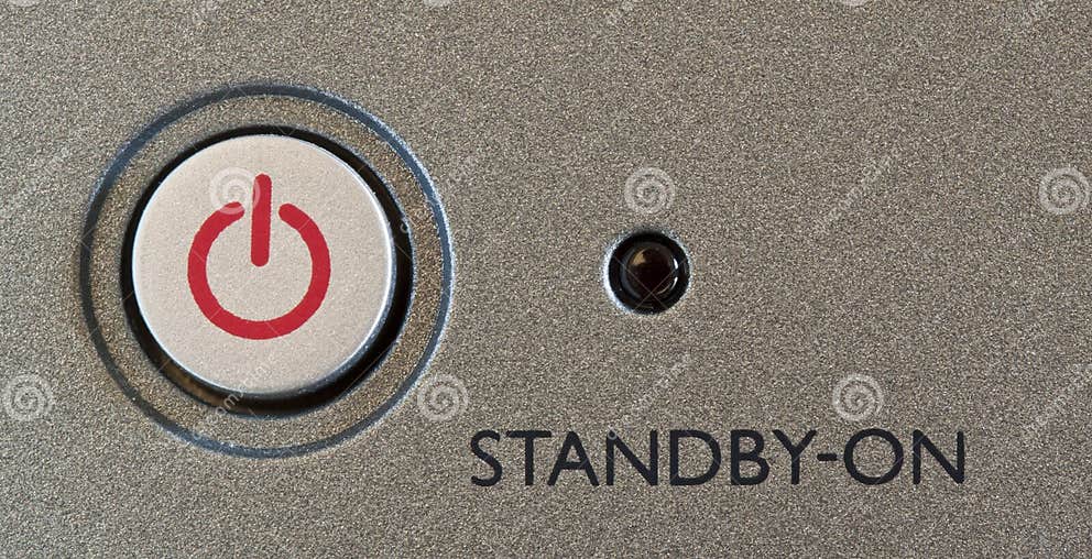 Button - Turn Off Electrical Appliances. Stock Image - Image of modern ...