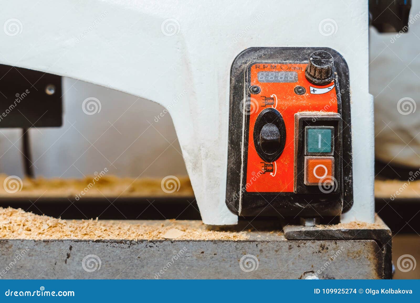 The Power Button of the Machine Stock Photo - Image of industrial ...