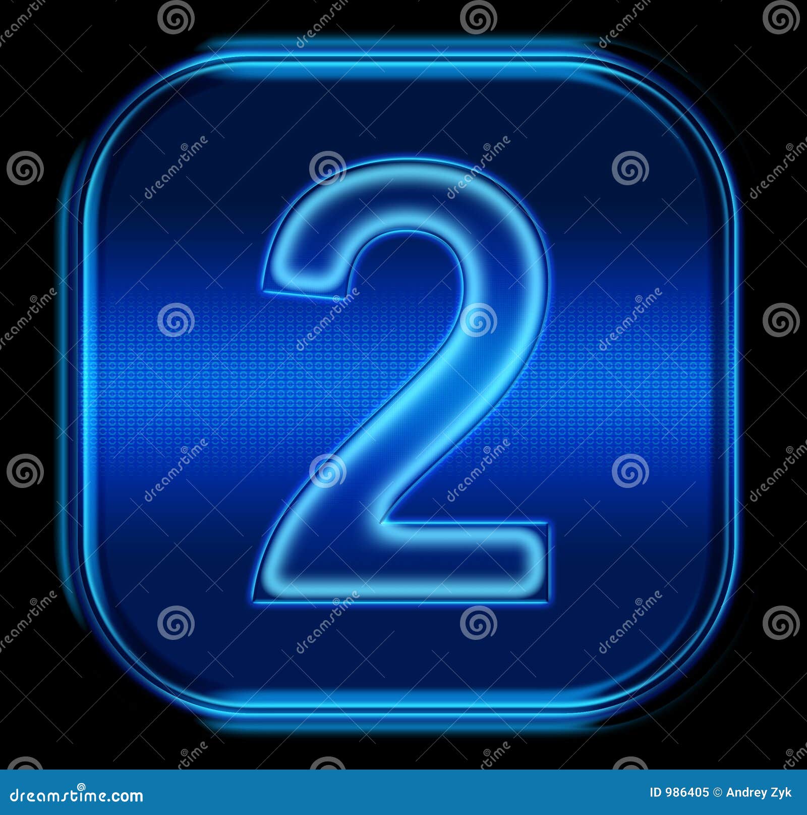 The button two blue stock illustration. Illustration of click - 986405