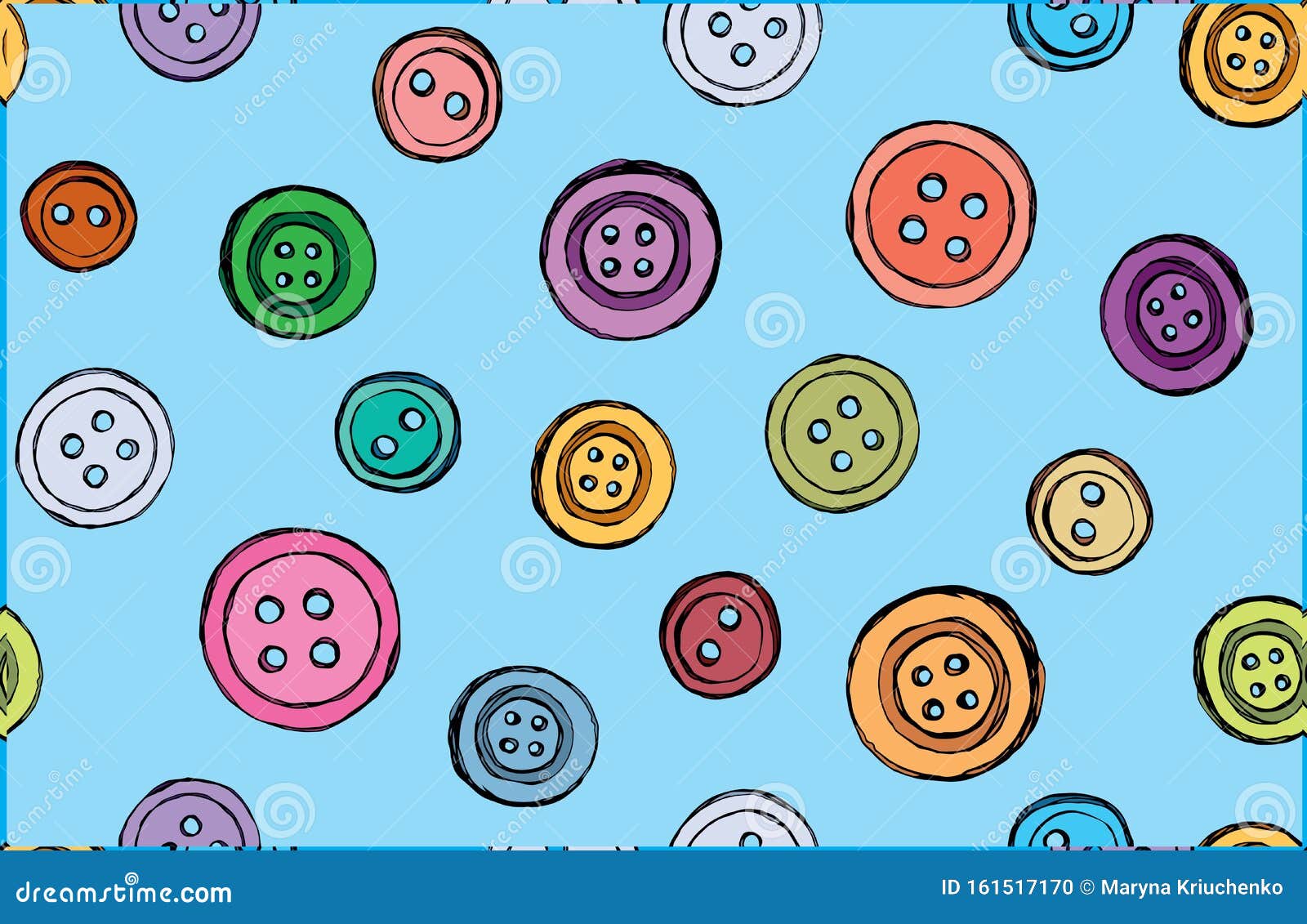 Button. Vector drawing stock vector. Illustration of cute - 161517170