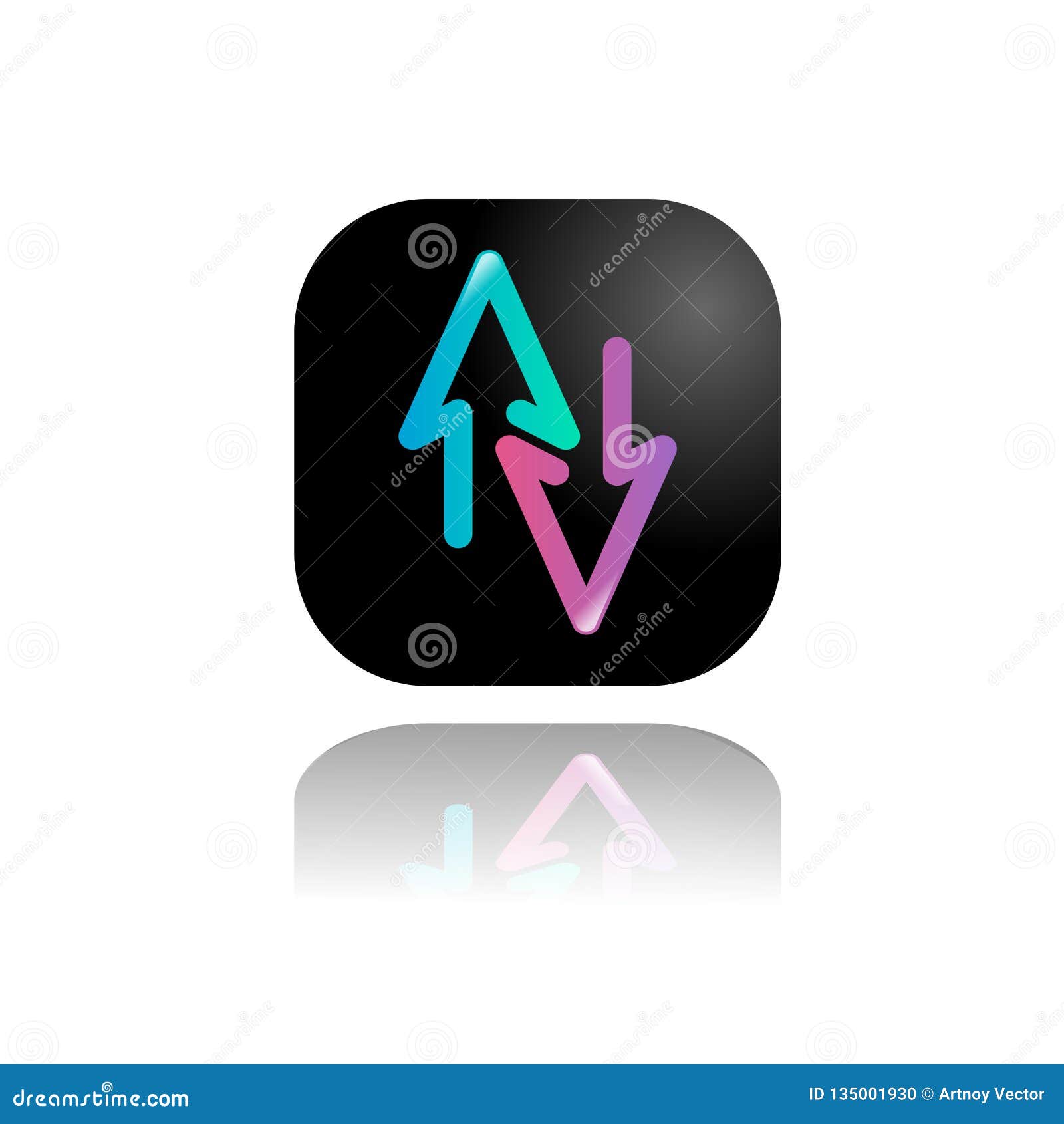 Button Vector Up Down, Vector Illustration Stock Vector - Illustration ...