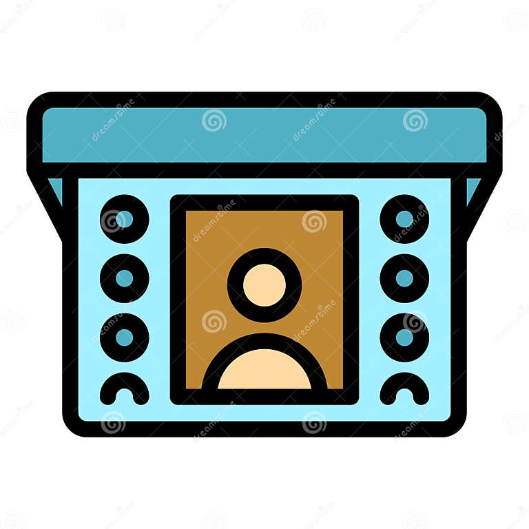 Button Video Intercom Icon Vector Flat Stock Vector - Illustration of ...
