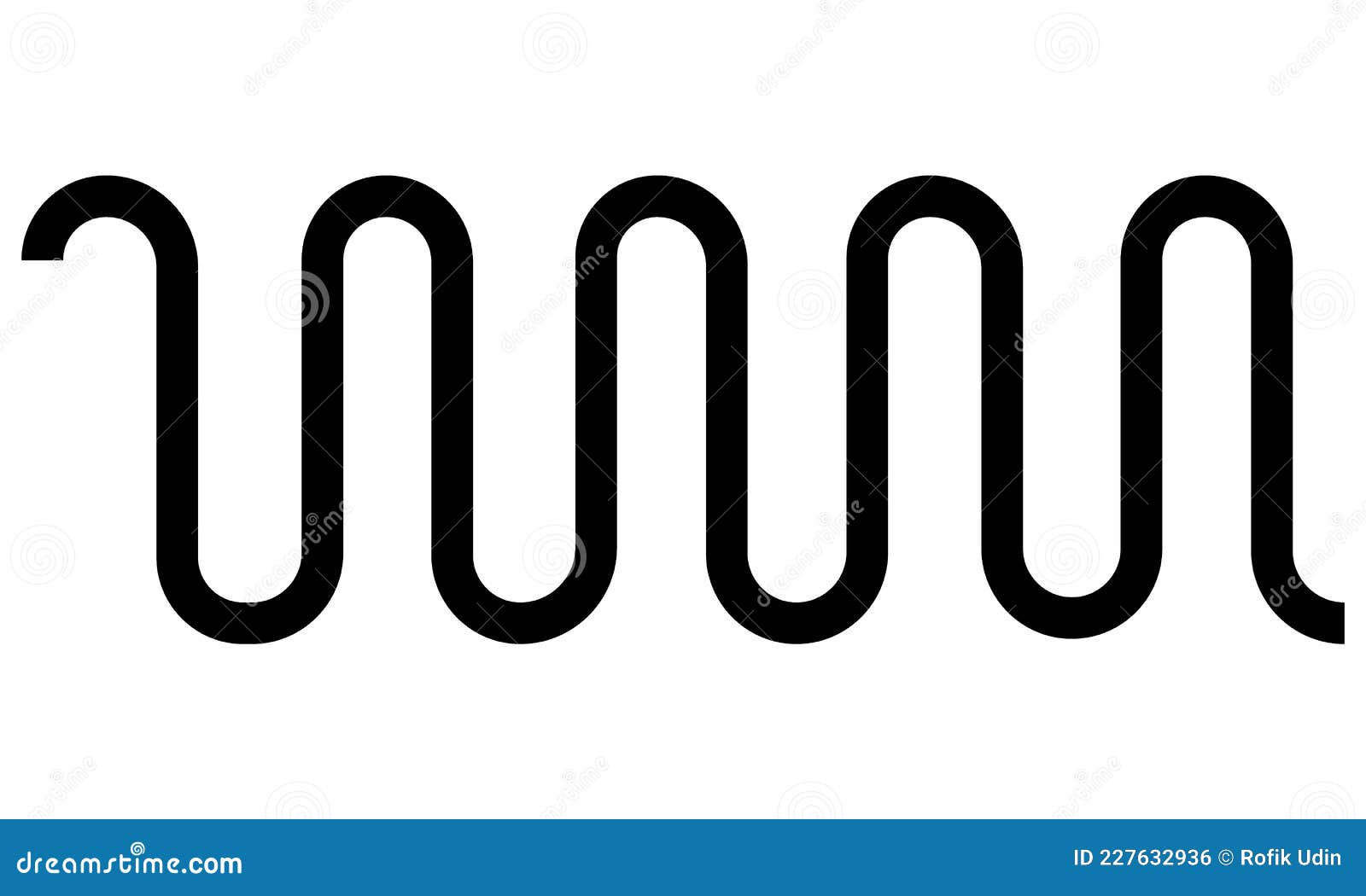 A Button Wave Formed by a Collection of Strokes. Stock Vector ...