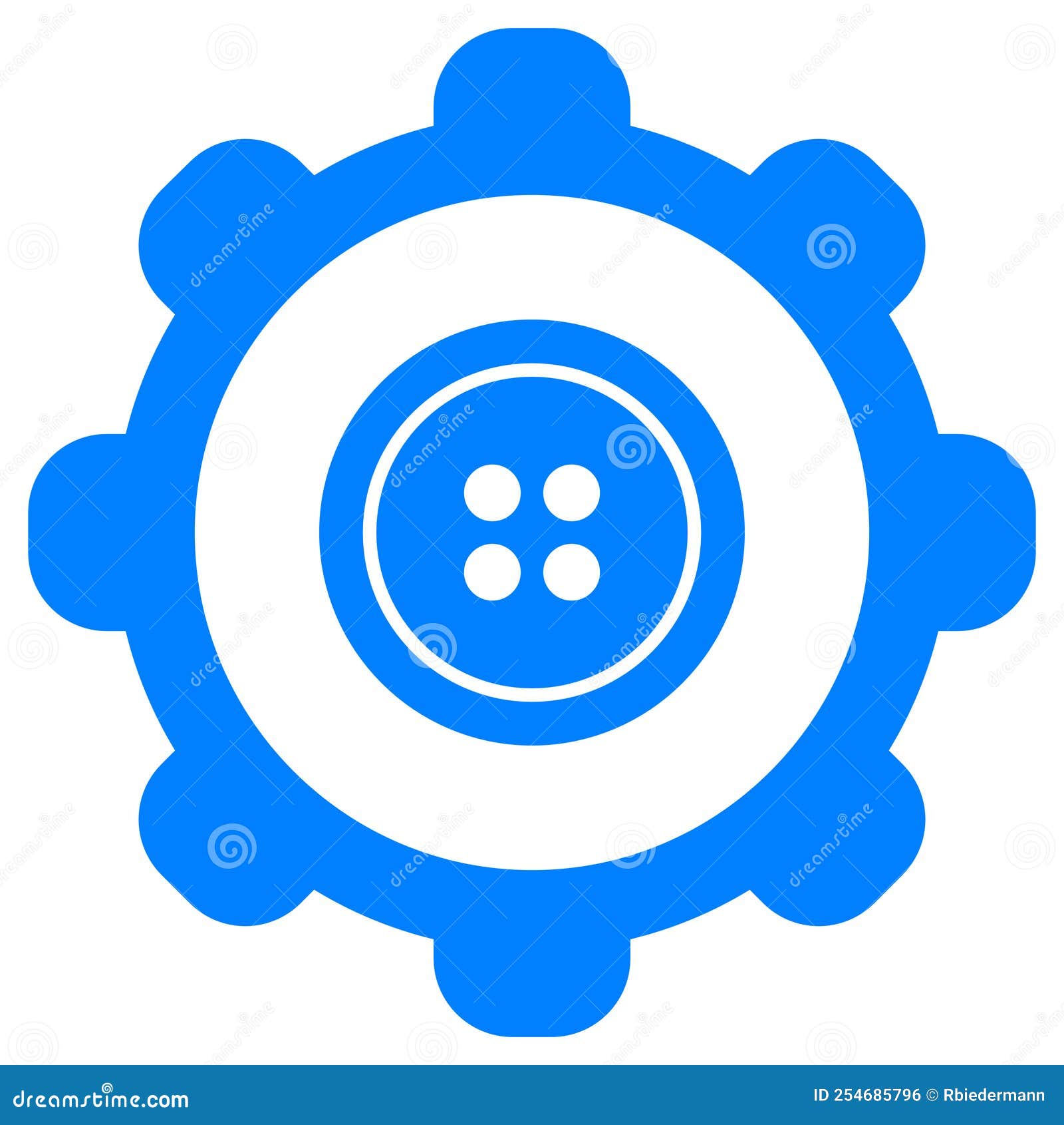 Button and wheel stock vector. Illustration of machine - 254685796