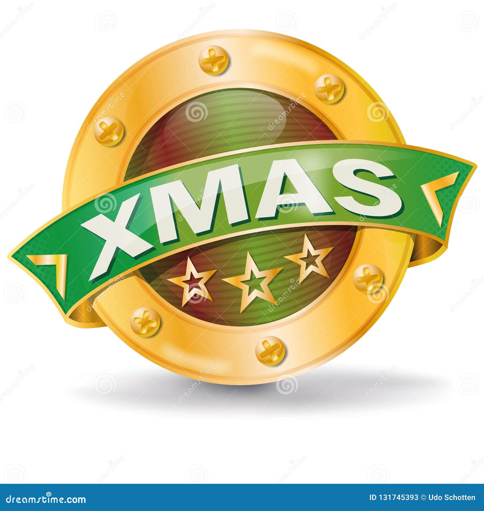 Button with xmas stock vector. Illustration of invitation - 131745393
