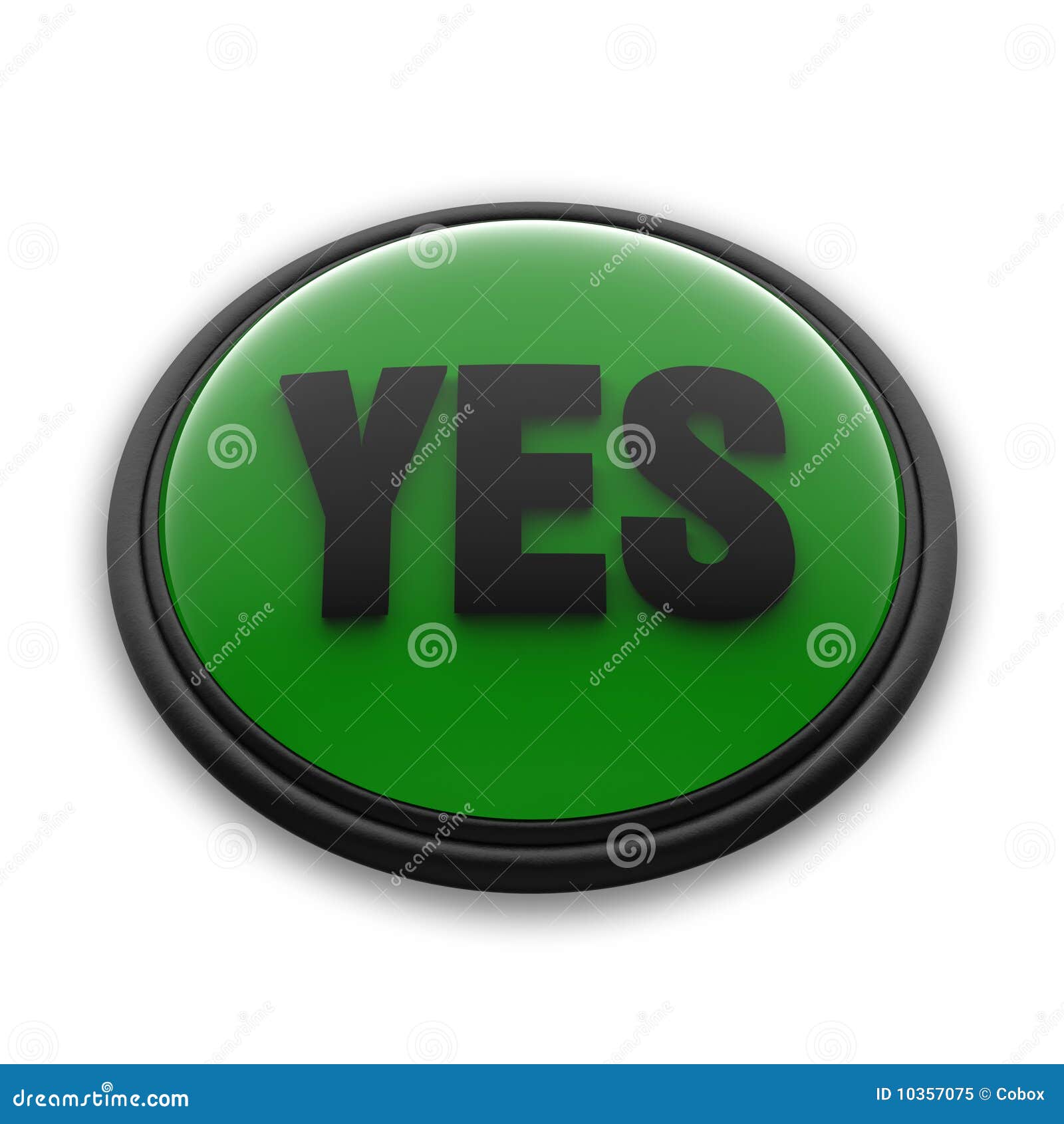 Button YES stock illustration. Illustration of transparent - 10357075