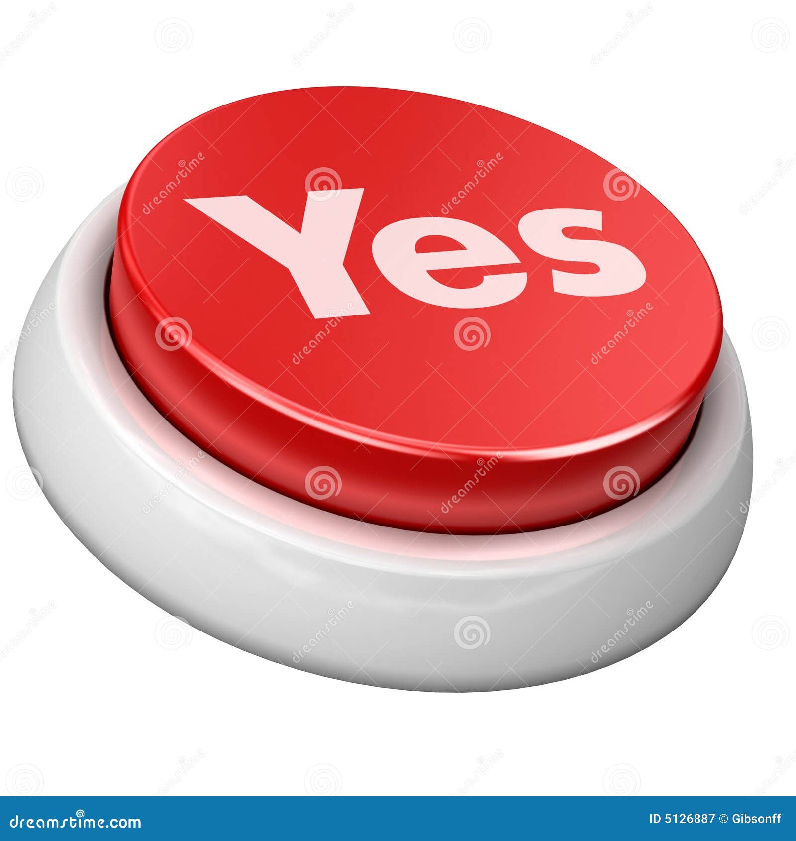Button yes stock illustration. Illustration of business - 5126887