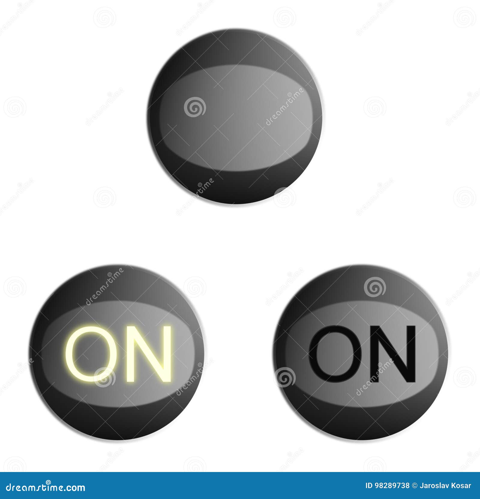 On button stock vector. Illustration of website, pressed - 98289738
