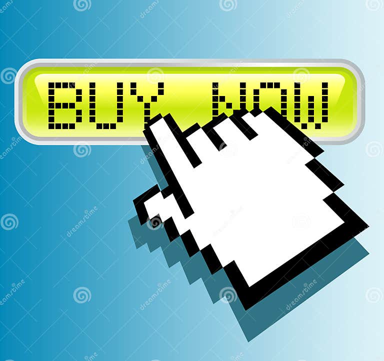 Buttonbuy stock vector. Illustration of click, pixel, black - 3857848