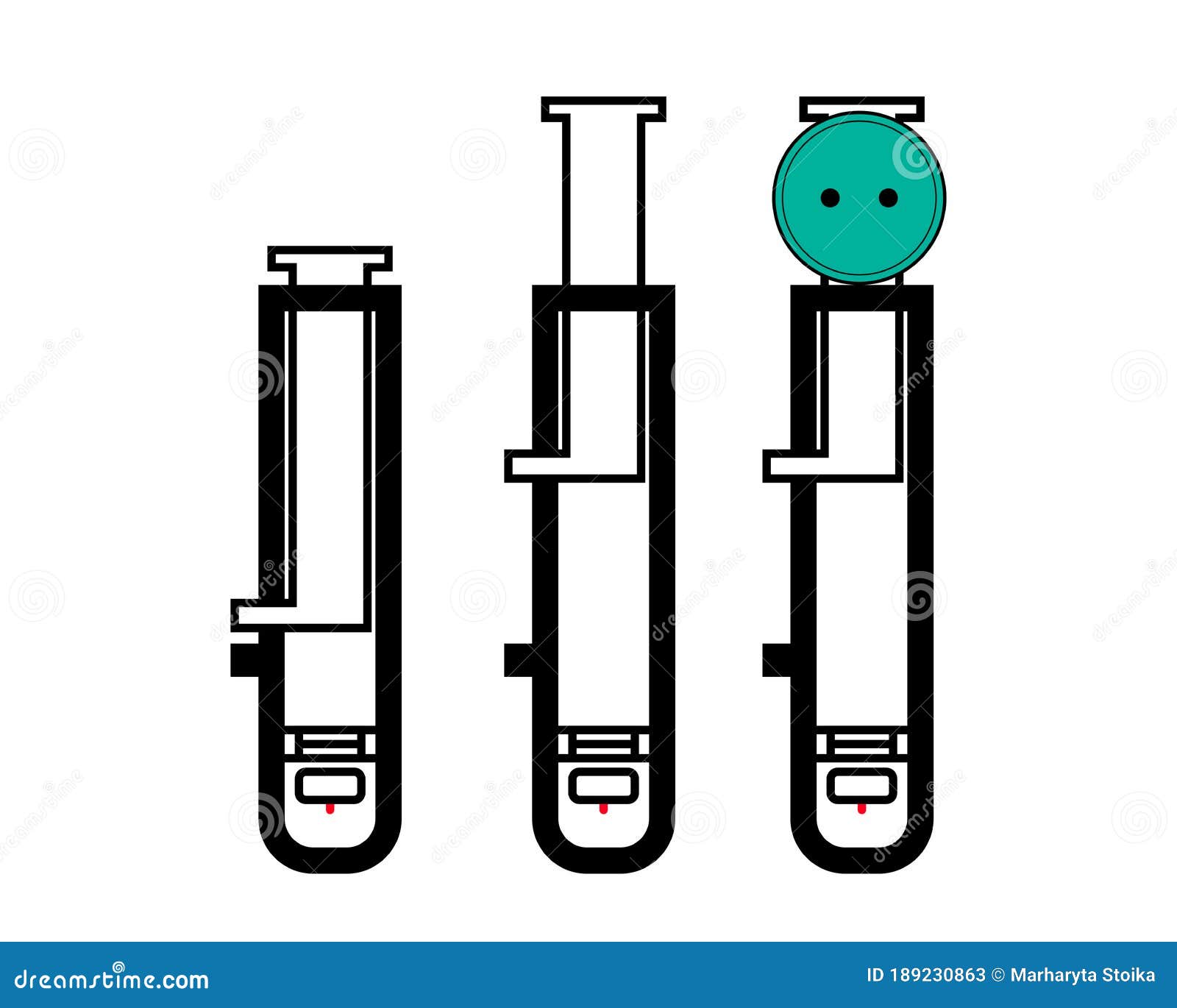 Buttonhole Sewing Machine Foot Design. Stock Vector - Illustration of ...