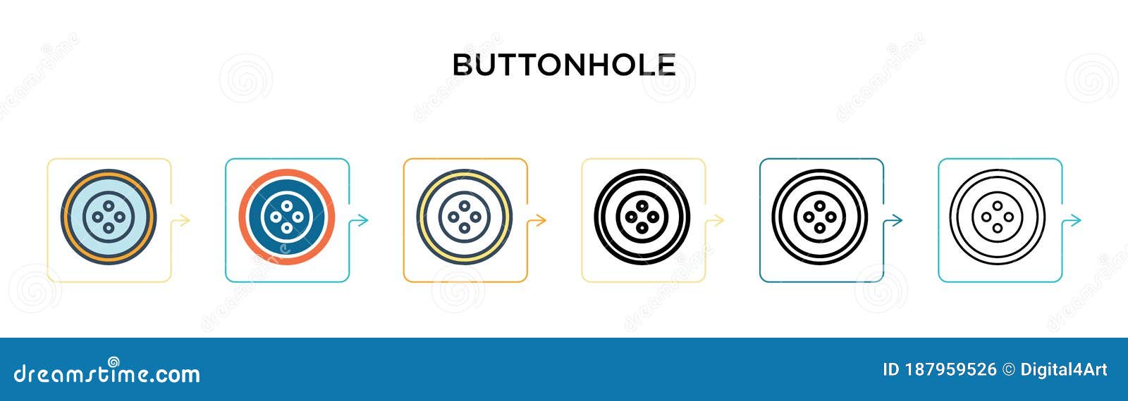 Buttonhole Vector Icon On White Background. Flat Vector Buttonhole Icon ...