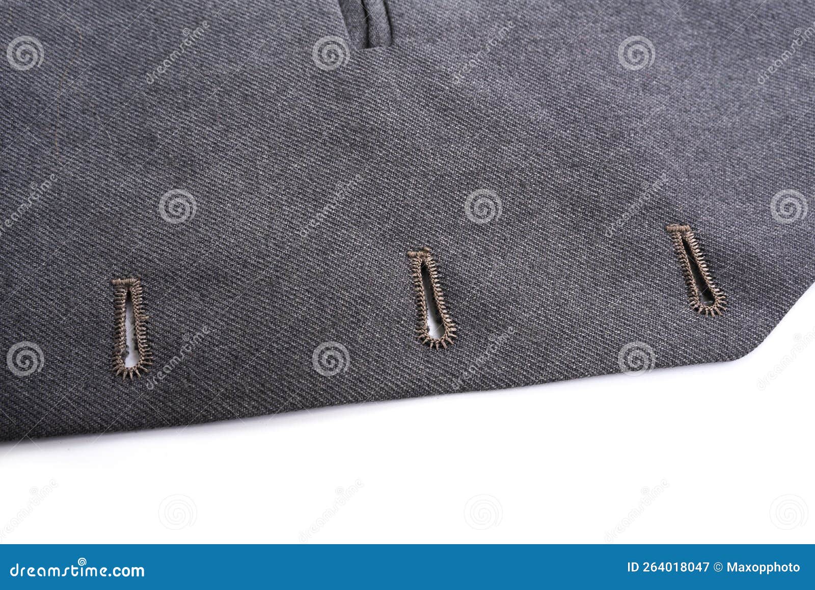 Buttonholes on the Vest Under the Suit Stock Image - Image of rivet ...