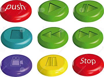 Buttons stock vector. Illustration of global, graphic - 12097764