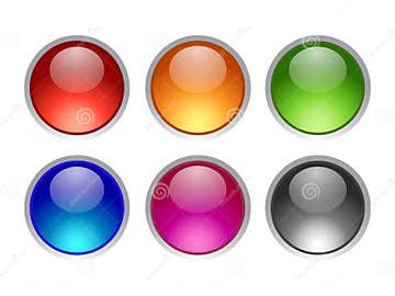 Buttons stock vector. Illustration of gloss, icon, objects - 2293971