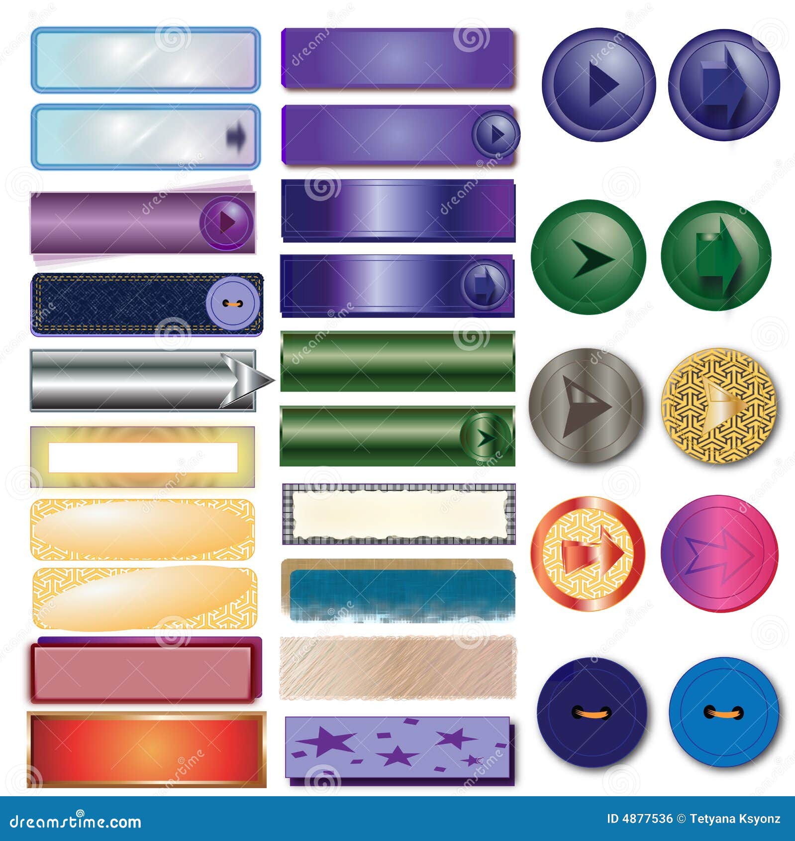Buttons stock illustration. Illustration of site, colour - 4877536
