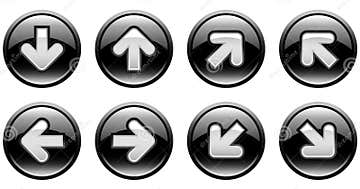 Buttons with arrows stock vector. Illustration of color - 18398818