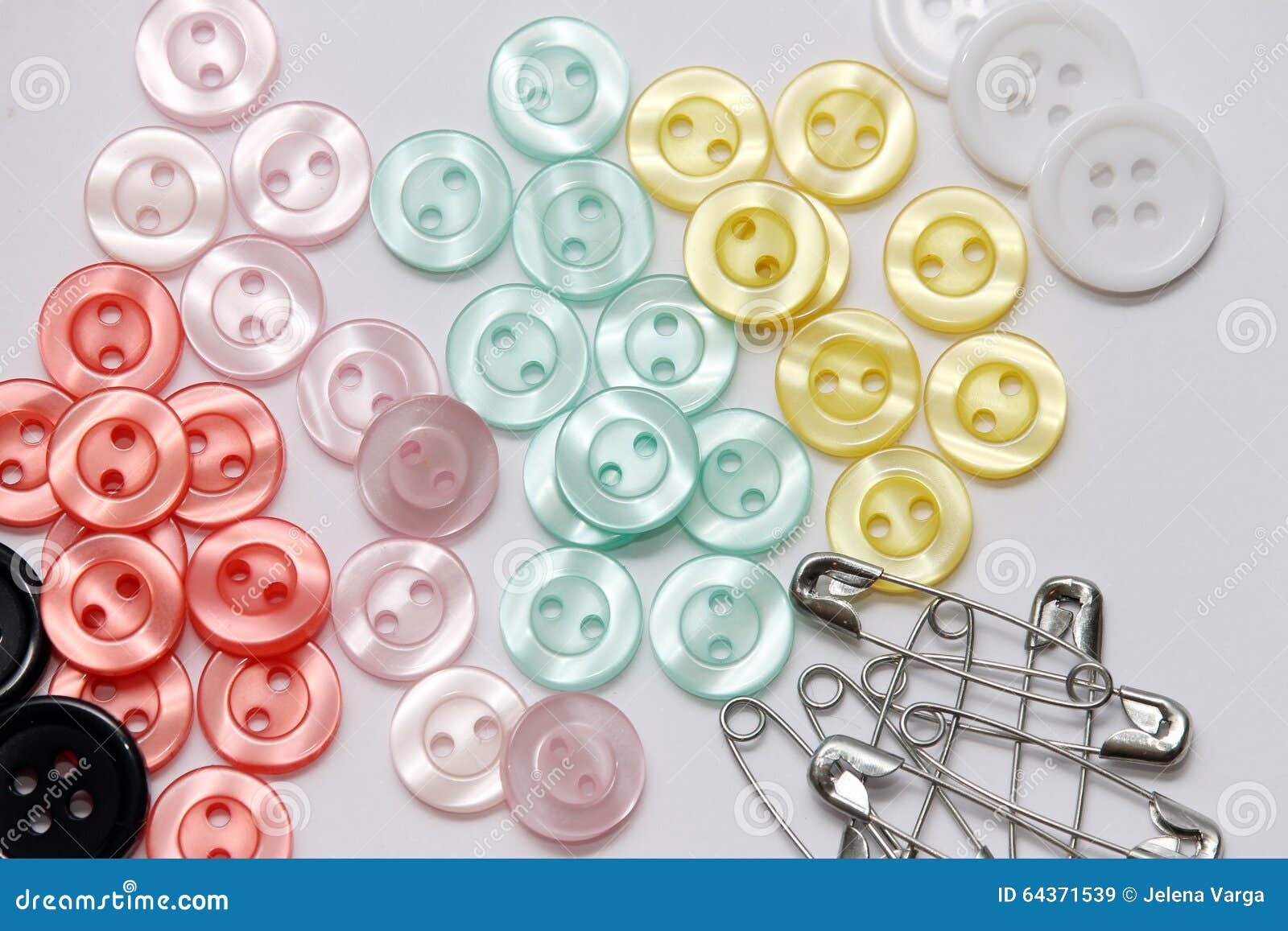 Buttons stock image. Image of round, crafts, grouping - 64371539