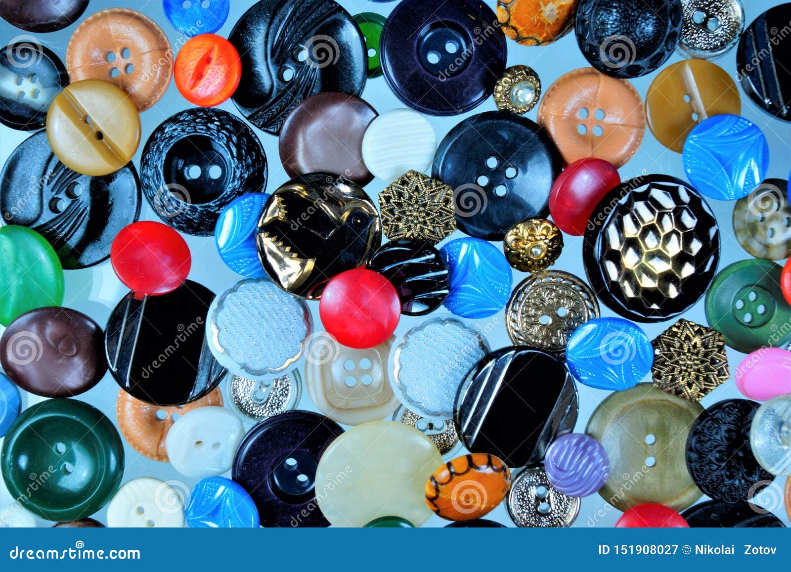 Buttons Background for the Design and Creativity of the Tailor. Button ...
