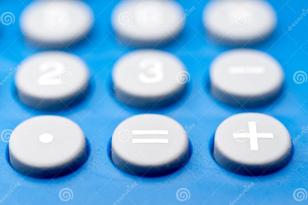 Buttons on a calculator stock image. Image of subtraction - 10137531