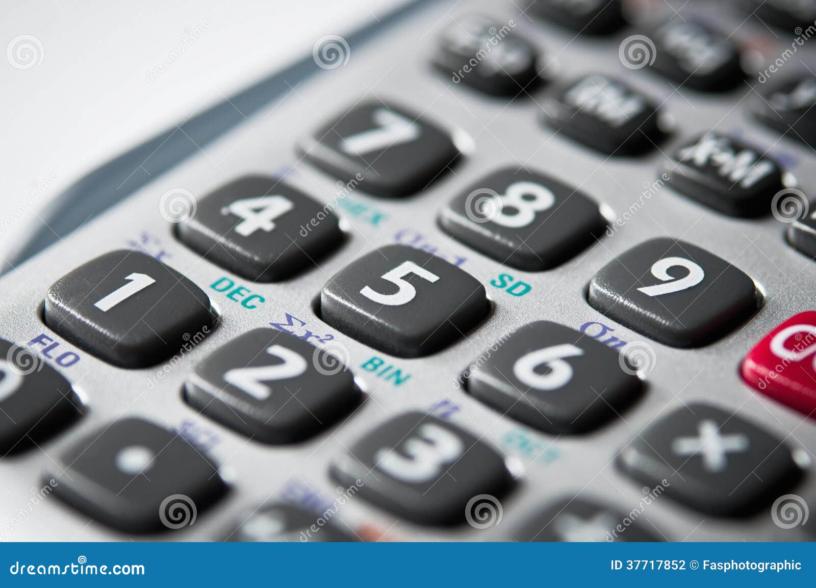 Buttons on a calculator stock photo. Image of mathematics - 37717852