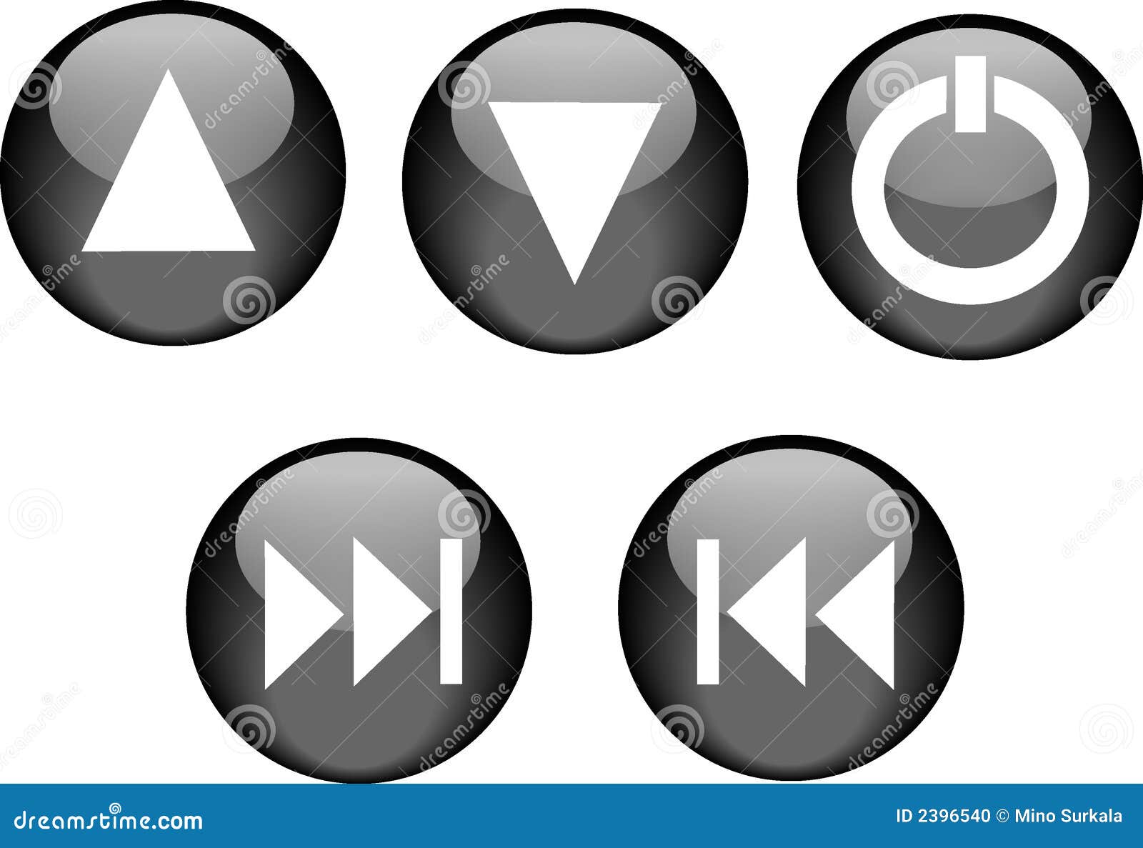 Buttons CD Player Black stock illustration. Illustration of skip - 2396540