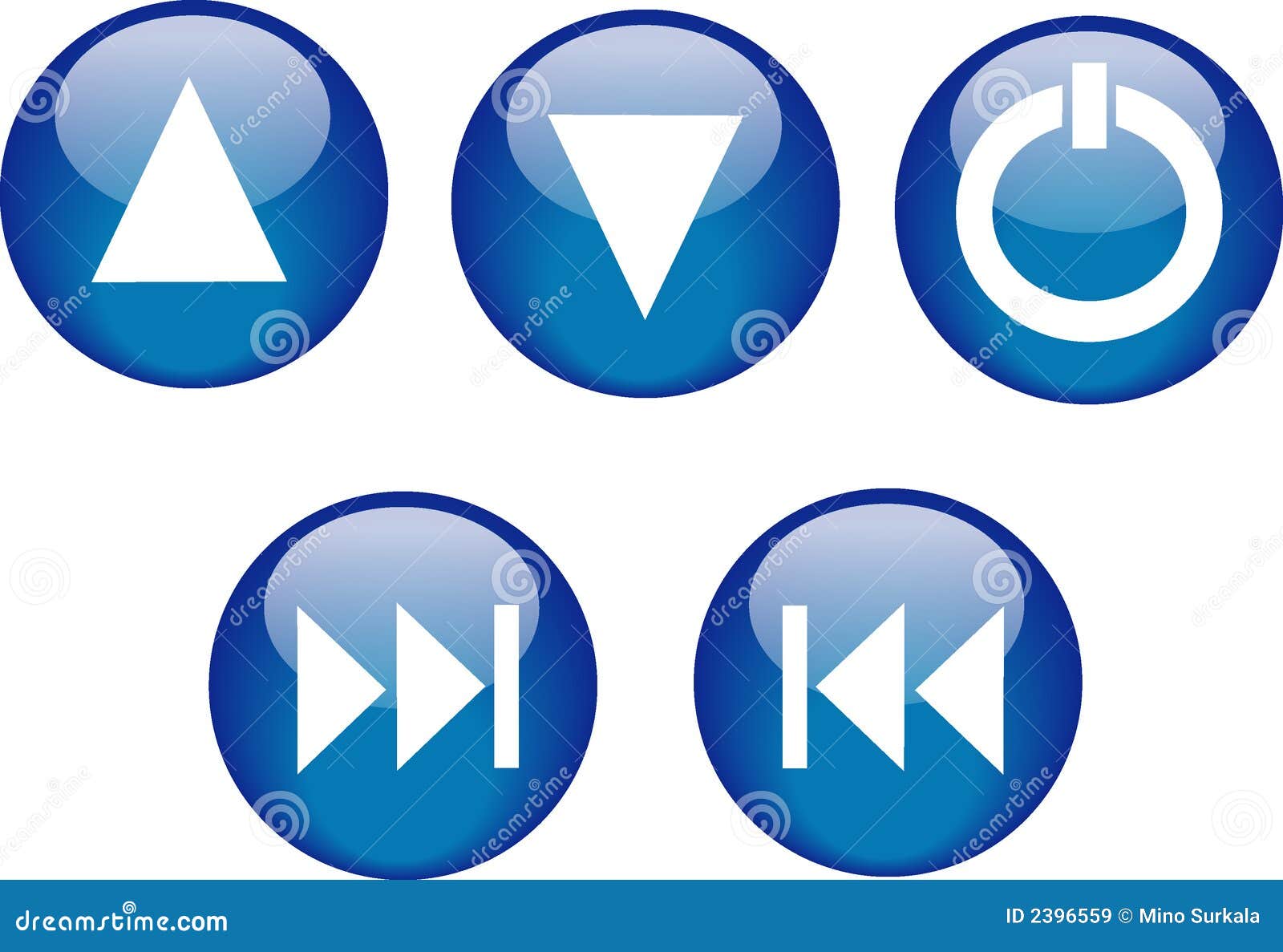 Buttons CD Player Blue stock illustration. Illustration of audio - 2396559