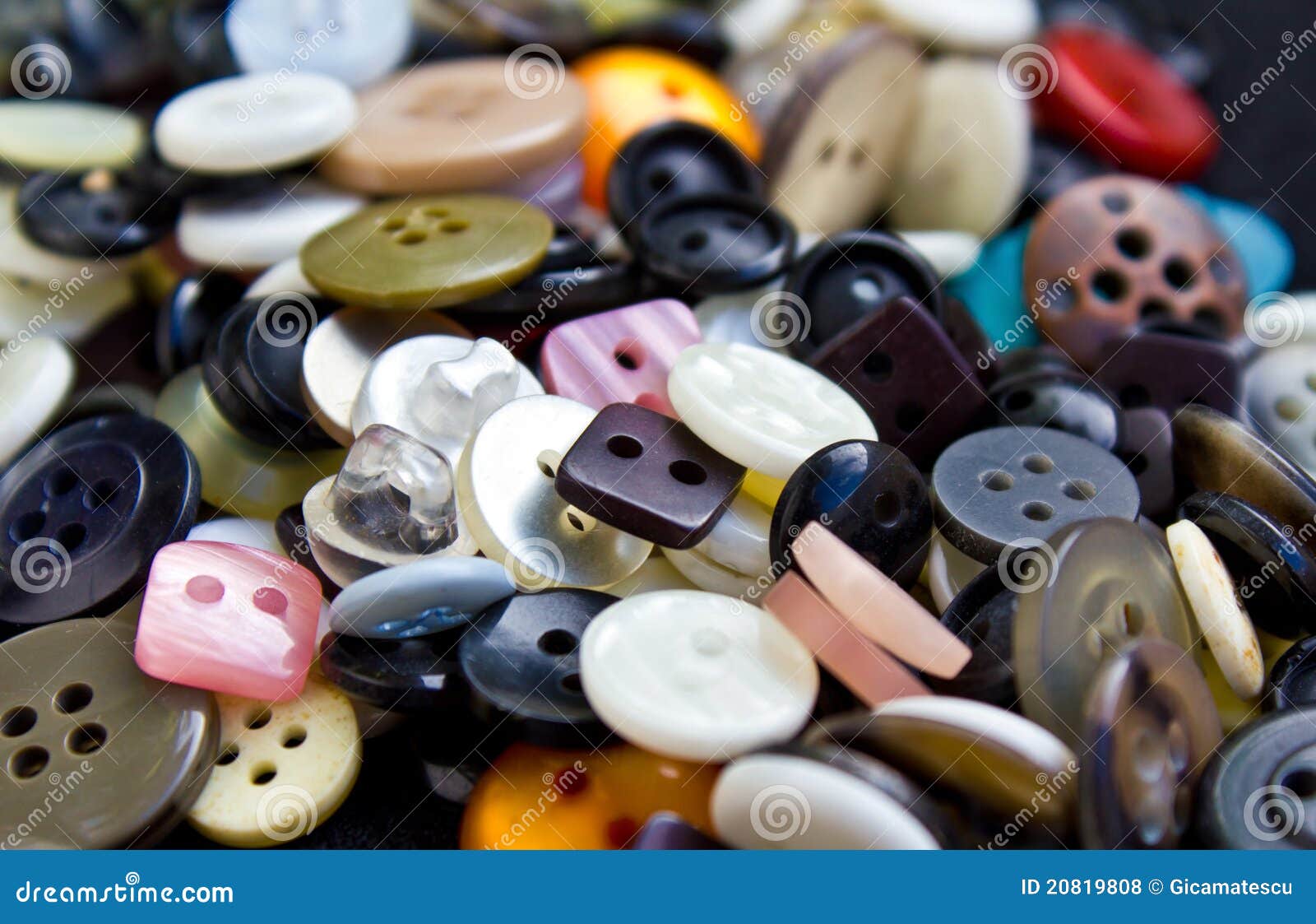 Buttons for clothing stock photo. Image of button, colorful - 20819808