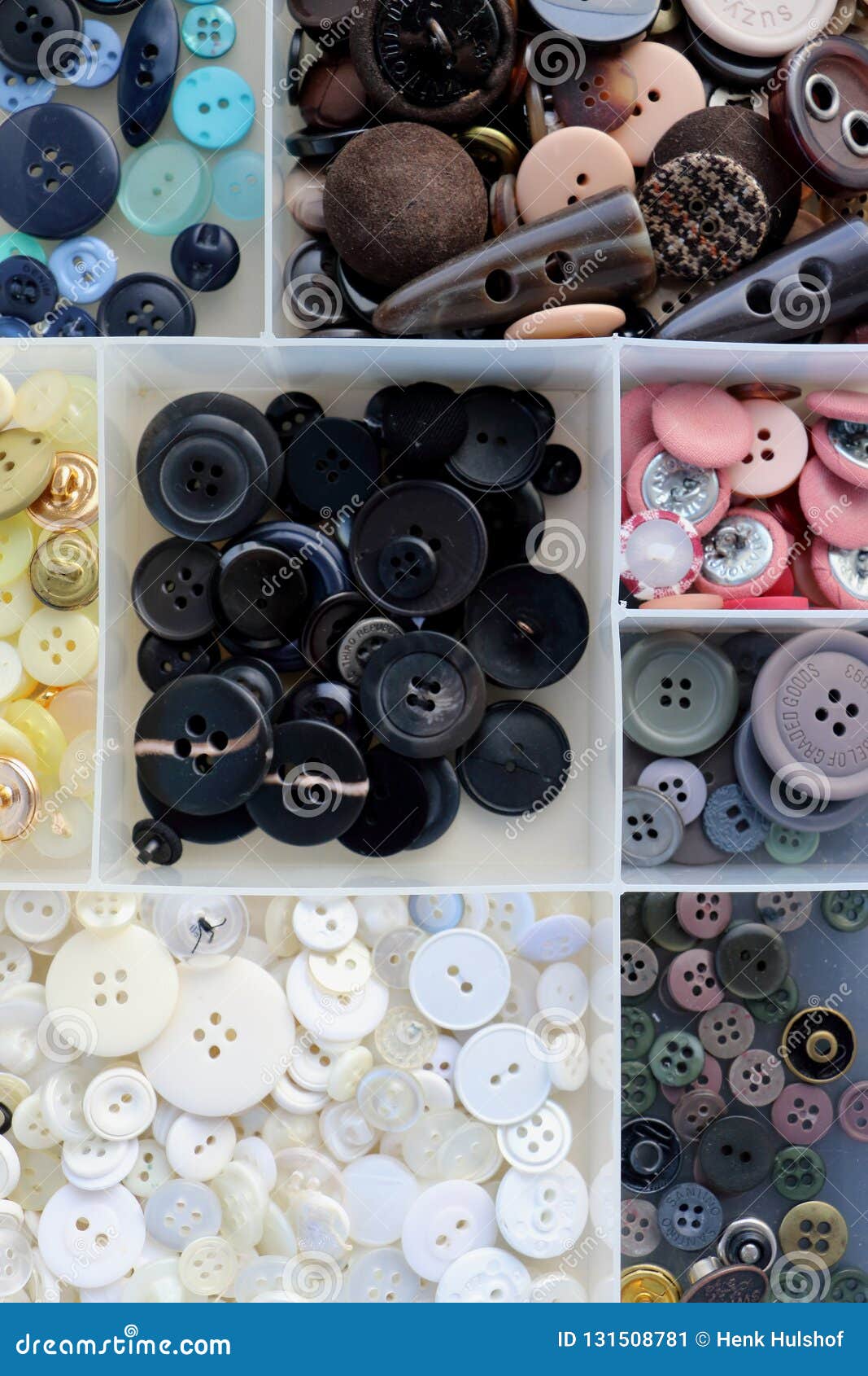 Buttons for Clothing in a Box Stock Image - Image of collection ...