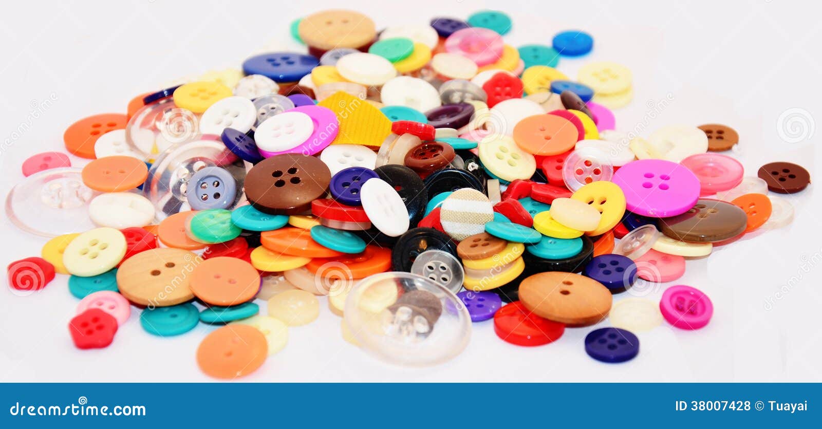 Buttons Colorful stock photo. Image of round, cloth, handicraft - 38007428