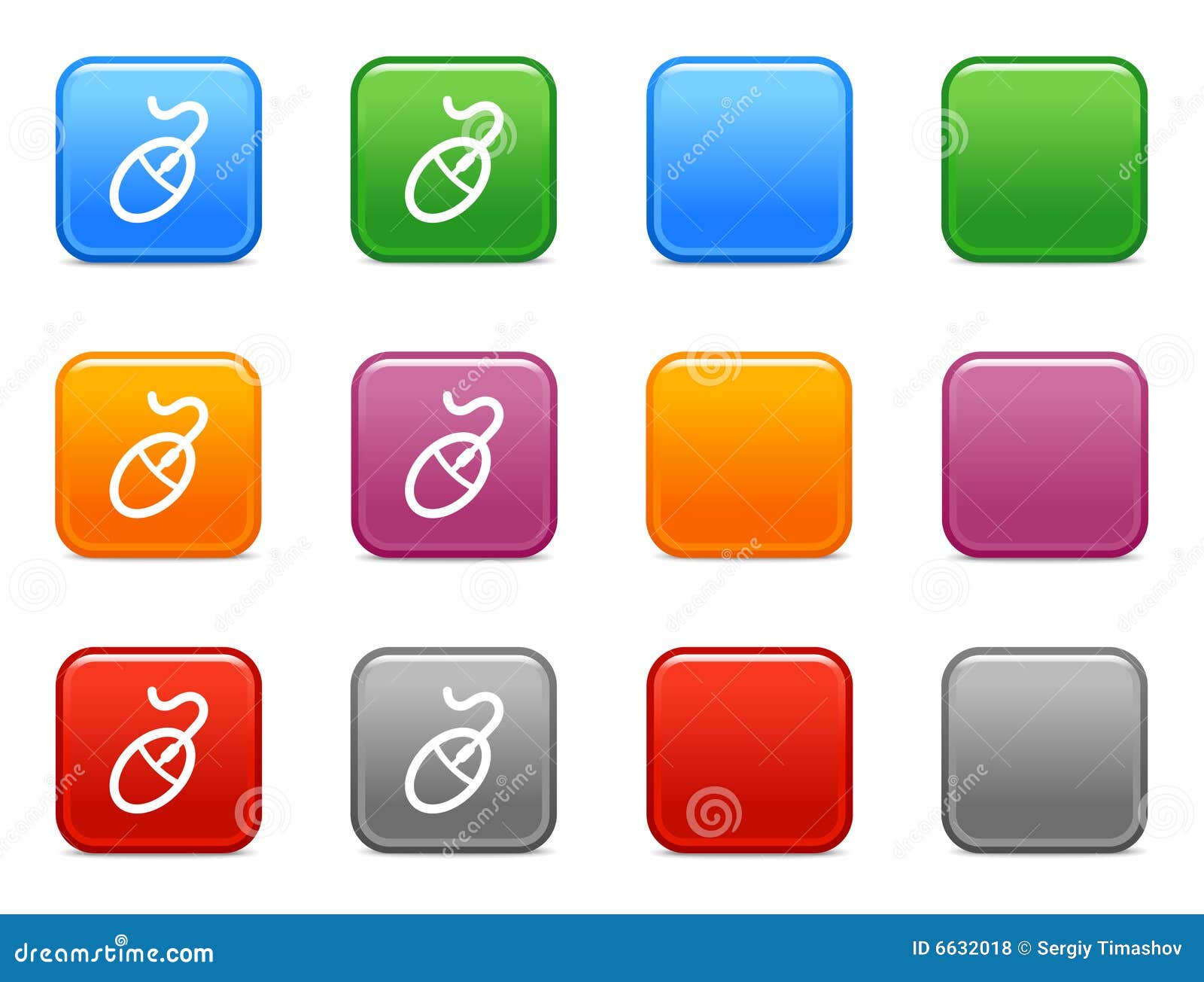Buttons Computer Mouse Icon Stock Vector - Illustration of colour ...