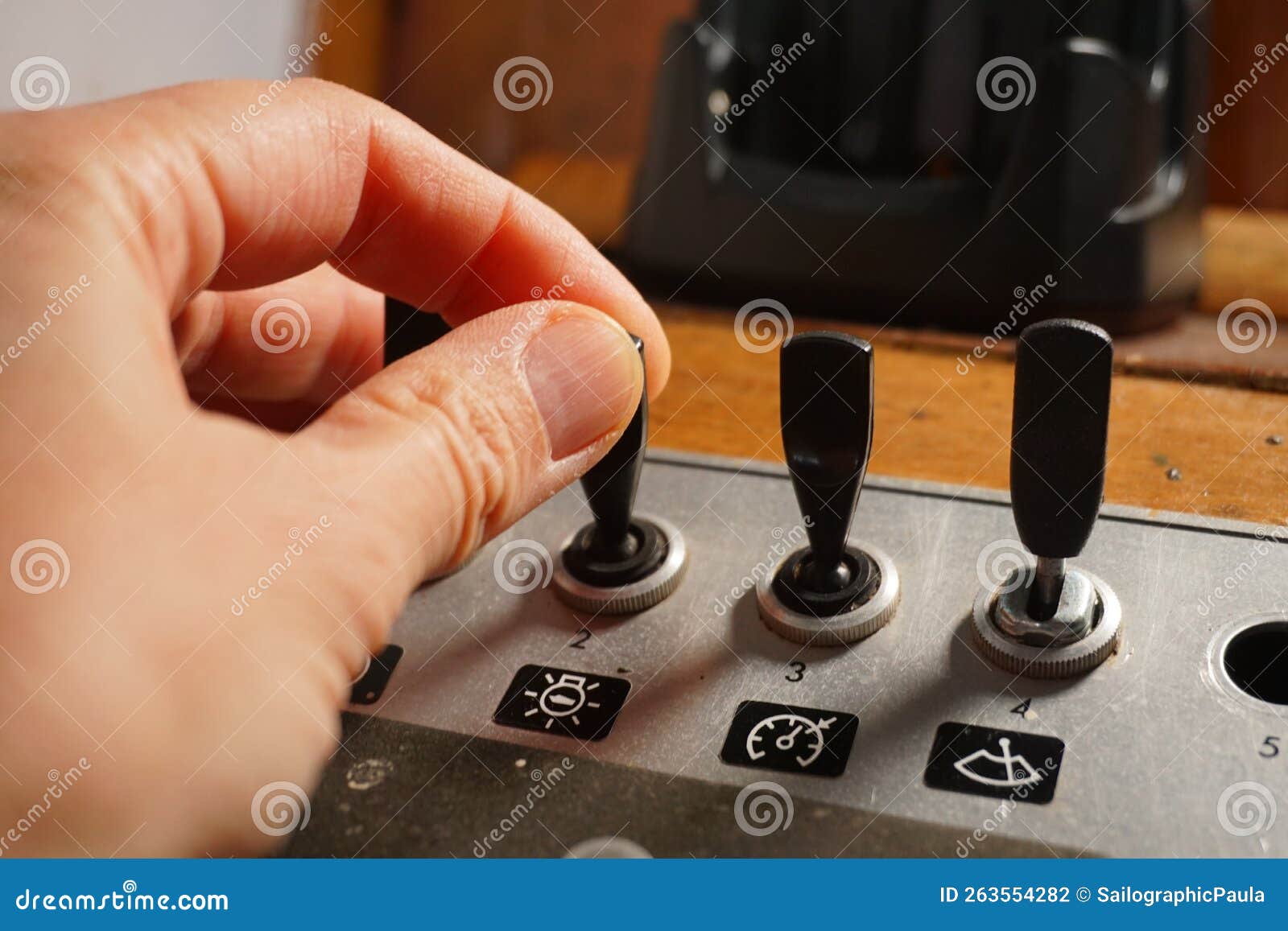Buttons in Control Center Control Boat and Light Button Switch. Boats ...